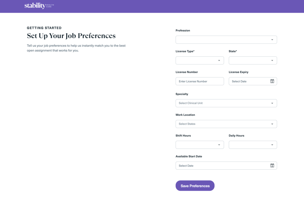 Setting Up Your Stability Account - Stability Healthcare